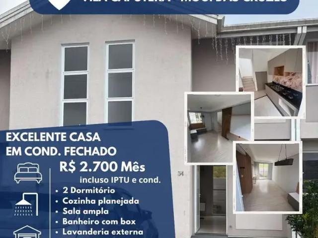 Casa / Sobrado para Locação em Mogi das Cruzes/SP Vila Caputera 2 Quartos