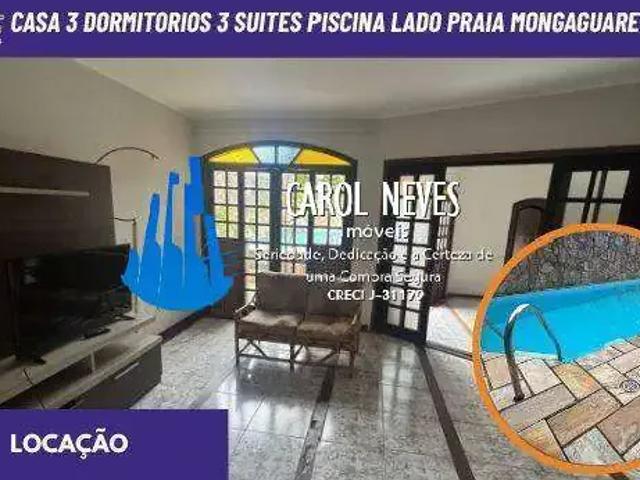Casa / Sobrado para Locação em Mongaguá/SP Centro 3 Quartos
