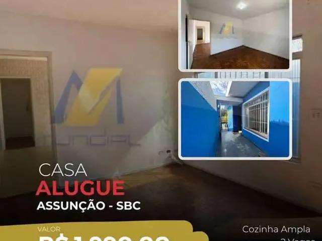 Casa / Sobrado para Locação em São Bernardo do Campo/SP Assunção 2 Quartos