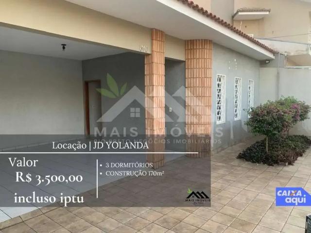 Casa / Sobrado para Locação em São José do Rio Preto/SP Jardim Yolanda 3 Quartos