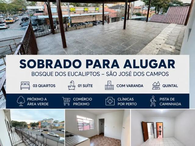 Casa / Sobrado para Locação em São José dos Campos/SP Jardim Satélite 3 Quartos