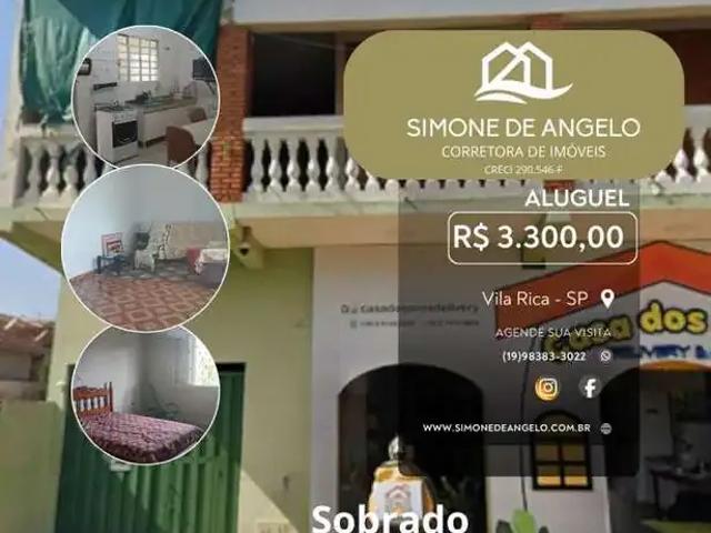 Casa / Sobrado para Locação em São Pedro/SP Vila Rica 3 Quartos