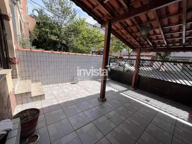 Casa / Sobrado para Locação em Santos/SP Boqueirão 3 Quartos