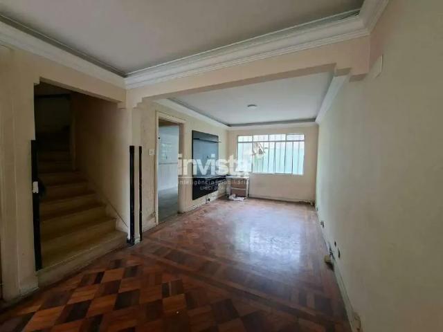 Casa / Sobrado para Locação em Santos/SP Gonzaga 3 Quartos