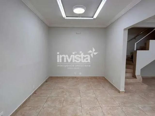 Casa / Sobrado para Locação em Santos/SP Embaré 3 Quartos