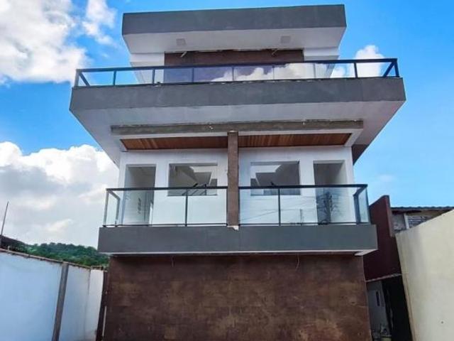 Casa Sobreposta para Venda em Guarujá, Vila Santa Rosa, 3 dormitórios, 1 suíte, 2 banheiros, 1 vaga