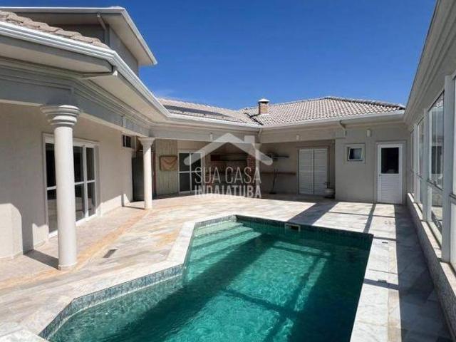 Casa Térrea 4 Suítes, Escritórios e Vista panorâmica no Residencial Villa Suíça Indaiatuba
