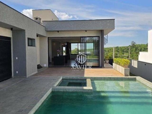 Casa Térrea à Venda no Condomínio Fazenda Jequitibá – 3 Suítes, Piscina e Integração com a Natureza