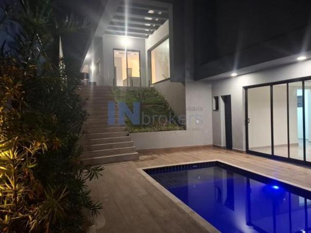 CASA TÉRREA À VENDA NO CONDOMÍNIO IBI ARAN 2, COM 4 DORMITÓRIOS, 4 VAGAS, PISCINA AQUECIDA E ÁREA GO