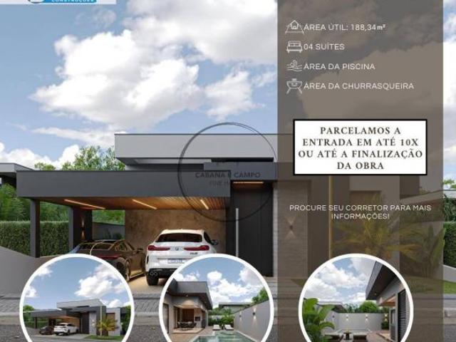 Casa Térrea à venda no Terras de Atibaia I – 4 Suítes e Área Gourmet