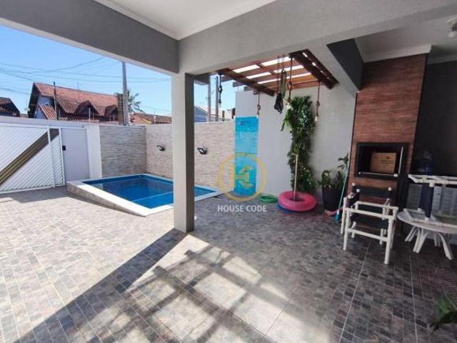 Casa térrea à venda com piscina e 2 dormitórios sendo 1 suíte no bairro Park Daville em Peruíbe R$ 4