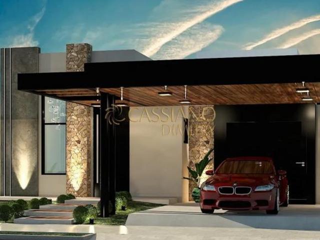 Casa térrea à venda de 170m² | 03 dormitórios sendo 03 suítes e 02 vagas de garagem | Condomínio Res
