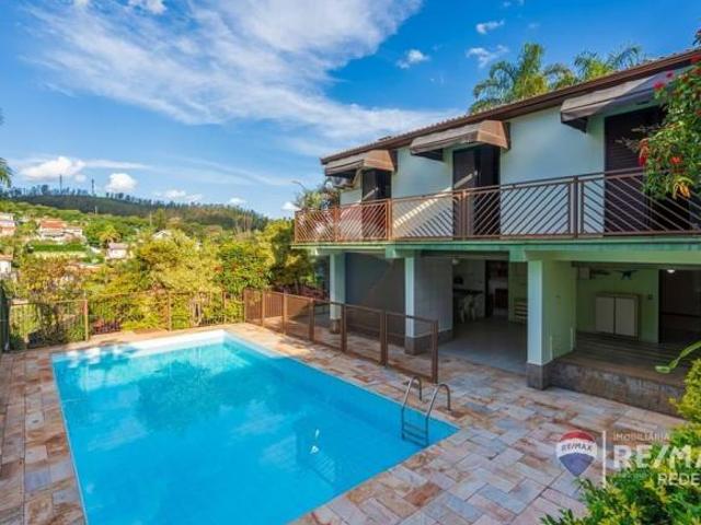 Casa Térrea,com 3 dorms, 1 suíte, piscina aquecida e edícula com 2 dorms, 1 suíte, em Vinhedo SP