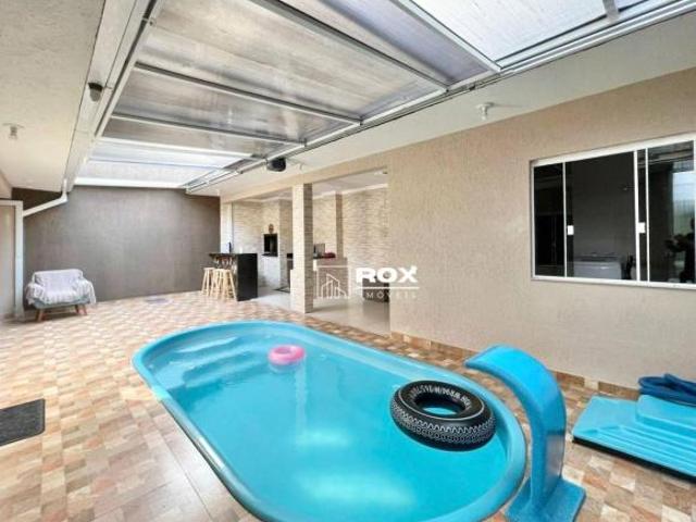 Casa térrea com 3 quartos, edícula e piscina à venda, 140 m² Pinheirinho, Curitiba/PR