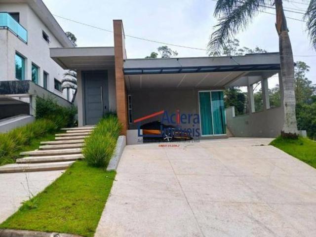 Casa Térrea com 3 Suítes, Cinema e Vista para Área Verde à venda, 360 m² ac. Reserva Santa Maria