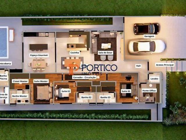 Casa térrea com 3 suítes no Arborais Campinas!