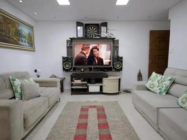 Casa térrea com 02 dormitórios à venda, 92m² no bairro Parque Erasmo Assunção Santo André/SP