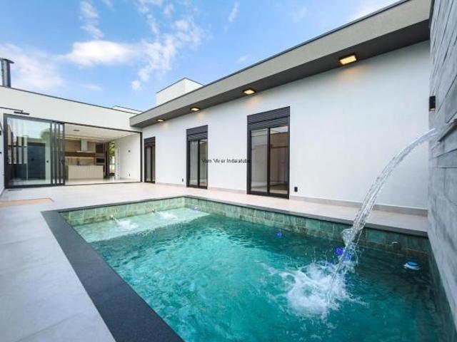 Casa térrea completa Residencial Milano: 3 quartos, 3 suítes, 2 salas, piscina, 4 vagas de garagem