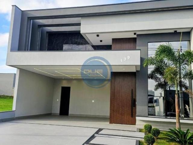 Casa Térrea Condomínio Evidências Indaiatuba, 3 Suítes com Closet, Escritório e Piscina, com móveis