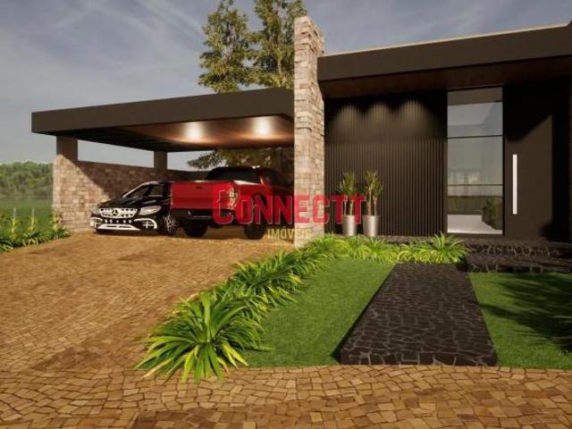 CASA TÉRREA DE 589m² DE TERRENO SENDO 4 SUITES 1 MASTER NO CONDOMINIO BUGANVILLE