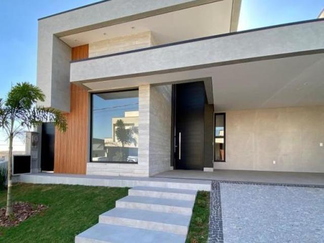 Casa térrea de 3 suítes, 5 banheiros e 4 vagas Condominio Santorini