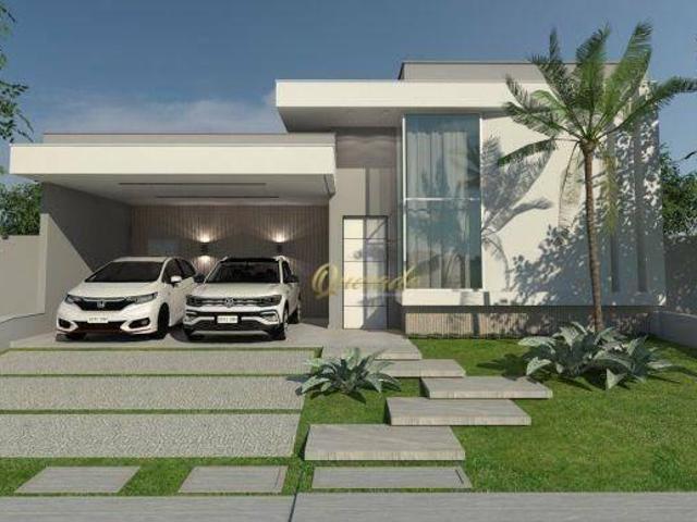 Casa térrea em construção, à venda, 3 suítes, piscina, planejados, Condomínio London Park, Indaiatub