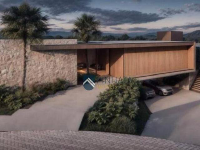 Casa térrea mobiliada com 5 dormitórios à venda, 570 m² por R$ 11.500.000 Condominio Serra Azul 1