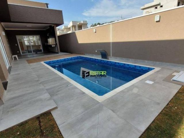 Casa Térrea Moderna no Residencial Greenfield com 3 Suítes e Piscina