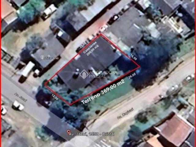 TERRENO COM CASA TÉRREA NO BAIRRO CRISTAL