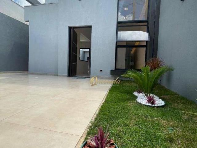 Casa térrea, nova, á venda, 3 dormitórios, 1 suíte, quintal, Jardim Belo Horizonte, Indaiatuba