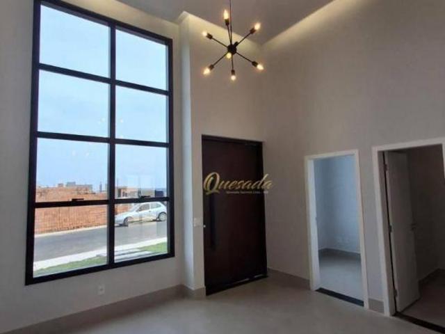 Casa térrea nova à venda, 3 quartos, planejados, piscina, Condomínio Maria Cândida, Indaiatuba
