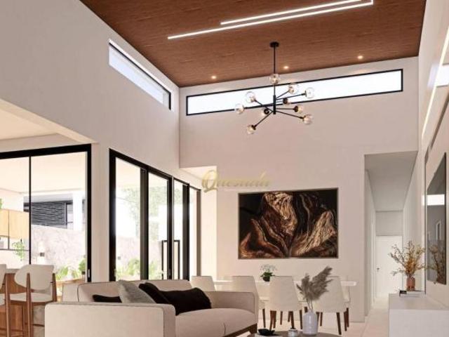 Casa térrea nova, à venda, 3 suítes, escritório, piscina, Condomínio Milano, Indaiatuba