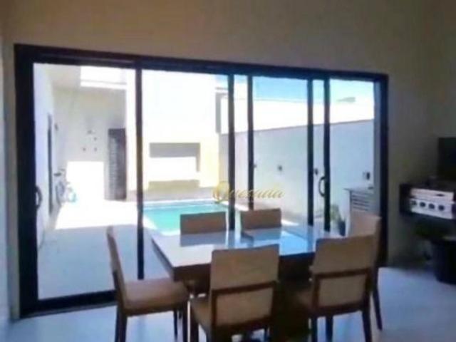 Casa térrea nova, a venda, 3 suítes, piscina, área gourmet, condomínio Maria Cândida, Indaiatuba