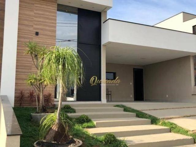 Casa térrea nova à venda, 3 suítes, planejados, piscina, Condomínio Viena, Indaiatuba