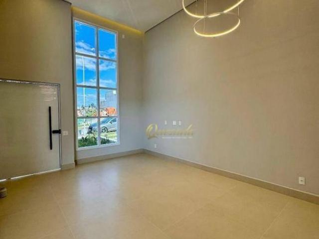 Casa térrea nova à venda com três suítes, planejados, piscina, Condomínio Maria Cândida, Indaiatuba