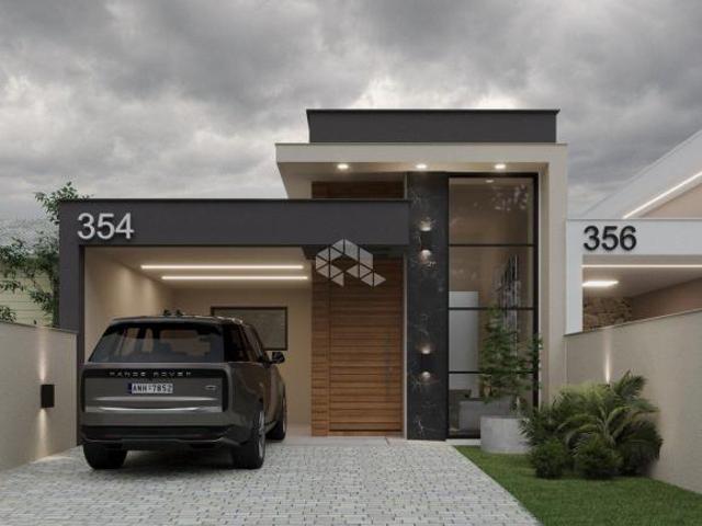 Casa térrea nova à venda no Bairro Cristo Rei, São Leopoldo, 3 dormitórios com suíte e closet, 103m²