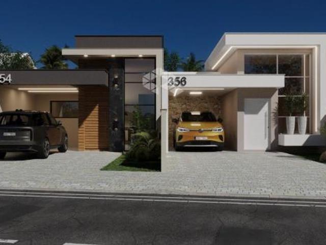 Casa térrea nova à venda no Bairro Cristo Rei, São Leopoldo, 3 dormitórios com suíte e closet, 103m²