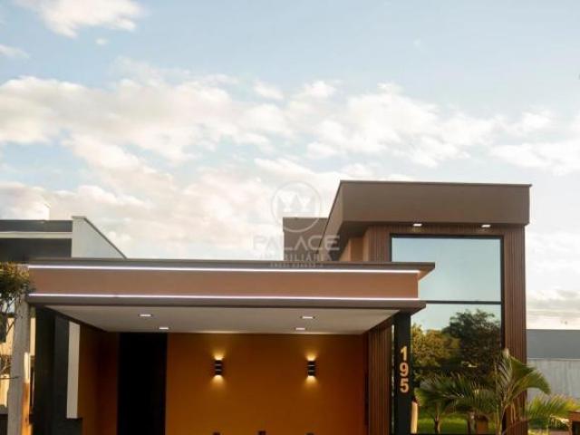 Casa térrea nova, com piscina, no Residencial Agape Piracicaba