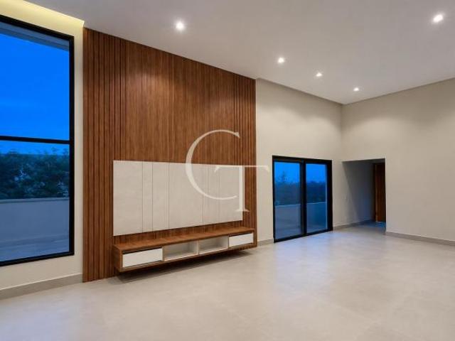 Casa Térrea Nova de Alto Padrão com Vista Permanente para Área Verde | 3 Suítes | Condomínio Reserva