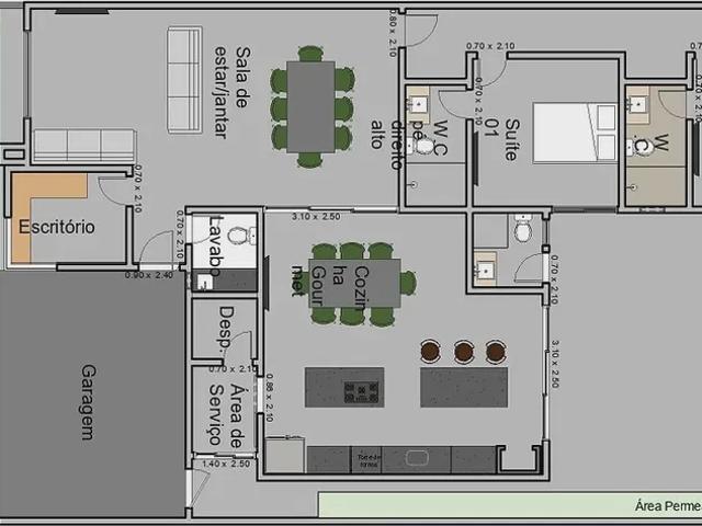 Casa térrea para venda no Condomínio Santorini em Paulínia SP
