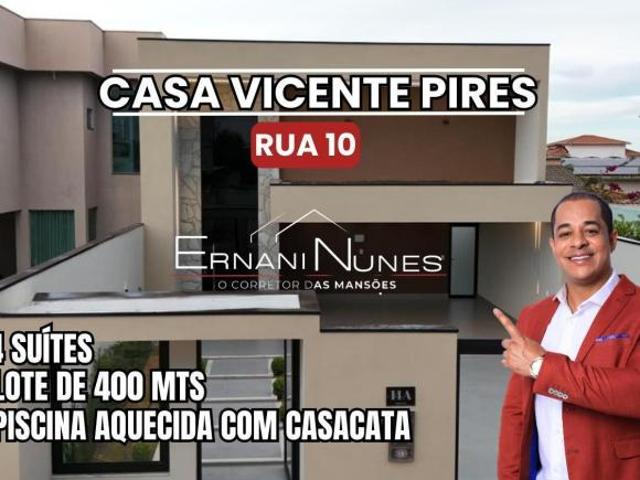 CASA VICENTE PIRES RUA 10 4 SUÍTES 400 MTS COZINHA PLANEJADA