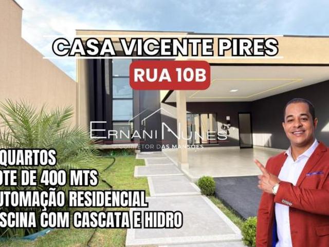 CASA VICENTE PIRES RUA 10B 3 QUARTOS 400 MTS PISCINA COM HIDRO