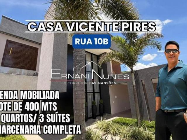 CASA VICENTE PIRES RUA 10B 3 SUÍTES 400MTS VENDA MOBILIADA