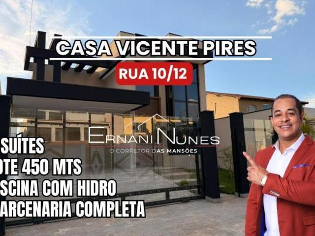 CASA VICENTE PIRES RUA 12 4 SUÍTES MARCENARIA COMPLETA PISCINA COM HIDRO