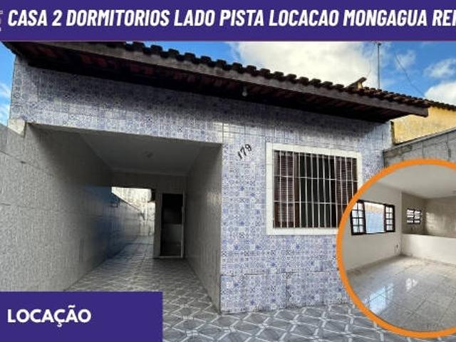 CASA 2 DORMITORIOS LADO PISTA LOCACAO MONGAGUA