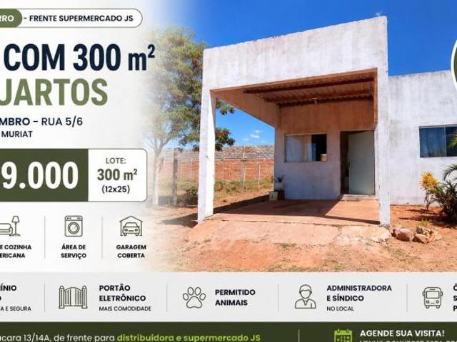 Casa 300m² 26 de Setembro 2 Quartos Condomínio Fechado Aceita Carro Próx Supermercado JS