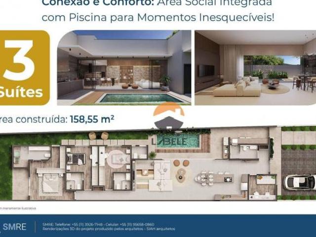 CASA 3 DORMITORIOS CONDOMINIO RESIDENCIAL ALMERIN GRANJA VIANA SP
