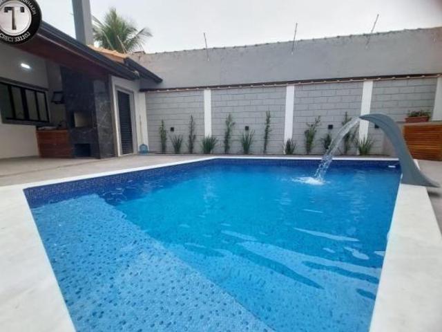 Casa 3 quartos lote inteiro com piscina a venda, Itanhaém, São Paulo, bairro Campos Elíseos, sendo 1