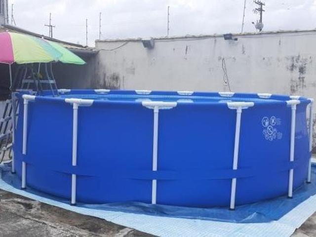 Casa 4 quartos a venda com piscina DE 16.000 mil litros de 5 metros de diâmetro por 1.20 de altura
