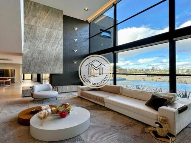 Casa 5 suítes 470m² com piscina borda infinita e terreno 730m², Jardim Atenas Malota Jundiaí, alto p